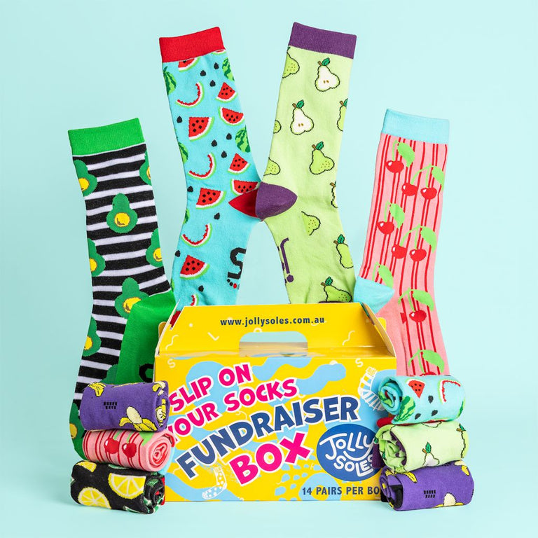 The Mixed Sock Fundraising Box | Unisex | All Ages | 🧦 | Jolly Soles